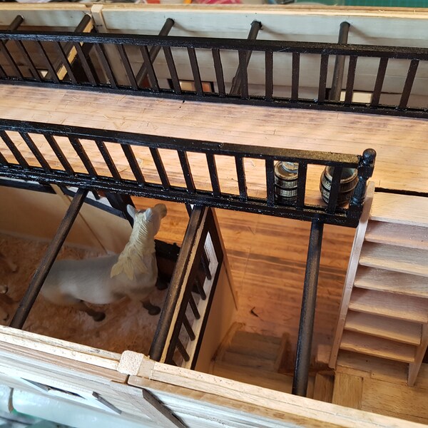 Railing Kit 1 1/12 Scale Dollhouse Miniature Unfinished Basswood - Etsy