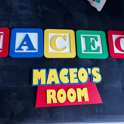Toy Story Style Wooden Alphabet Blocks. Name Blocks. Personalised ...