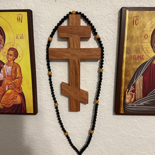 Morado Wooden Orthodox Wall Cross - Etsy