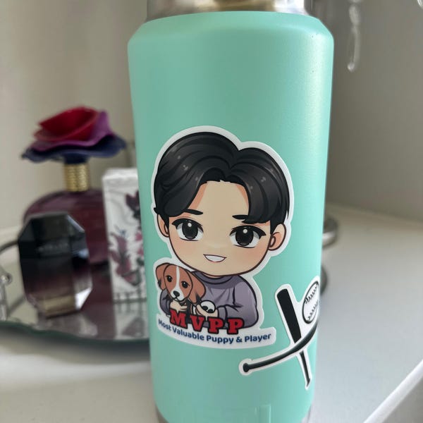 BTS Jungkook Cute Chibi Calvin Klein ARMY Sticker K-pop Decal Water ...