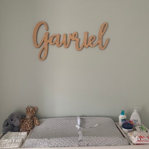 Above Crib Name Sign Wooden Name Sign 12 to 55 Wide Custom Name Sign ...