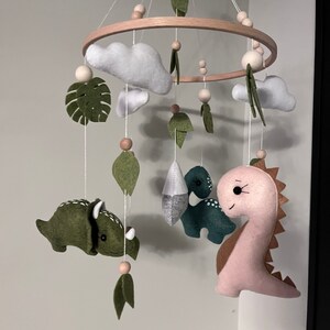 Dinosaur Mobile Dino Nursery Decor Personalized Mobile With - Etsy