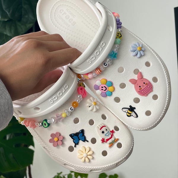 Personalised Beaded Shoe Charm | Custom Beaded Footwear Chain | Beaded ...