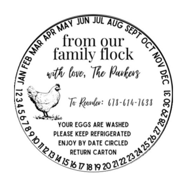 Farm Labels - Printed Farm Labels - Round Farm Label - Farm Product ...