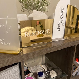 Acrylic Unplugged Ceremony Sign Phone and Camera Free Ceremony Sign ...