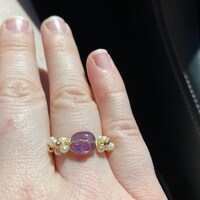 4pc Geometric Acetate Ring, Watercolor Acrylic Ring, Stacking Rings ...