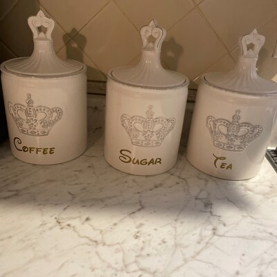 Pantry Labels, Flour and Sugar, Canister Labels, Custom Decal, Home ...