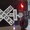 RAILROAD TRAIN CROSSING Signal Kit With Report Sign and Flashing Led ...