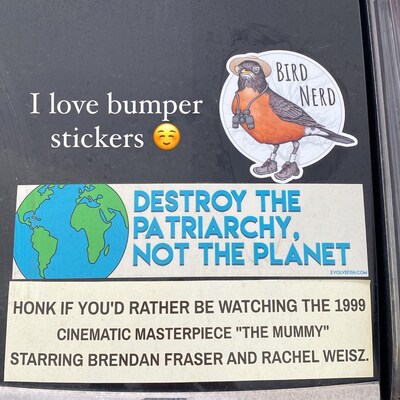 Bird Nerd Vinyl Sticker. Birding Bumper Sticker. Bird Lover Water ...