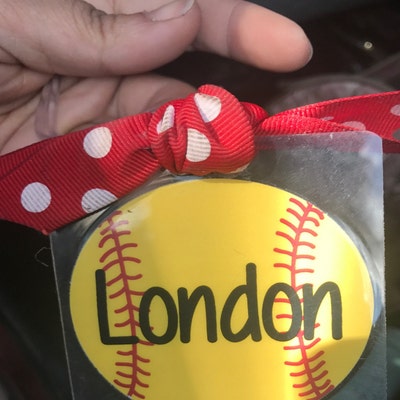 Personalized Softball Gifts Softball Bag Tags Softball - Etsy
