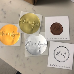 Foil Stickers, Round Metallic Stickers, Silver Stickers, Gold Stickers ...