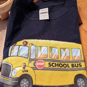 Personalized School Bus Shirt Kids School Bus Graphic Tee Adult I Love ...