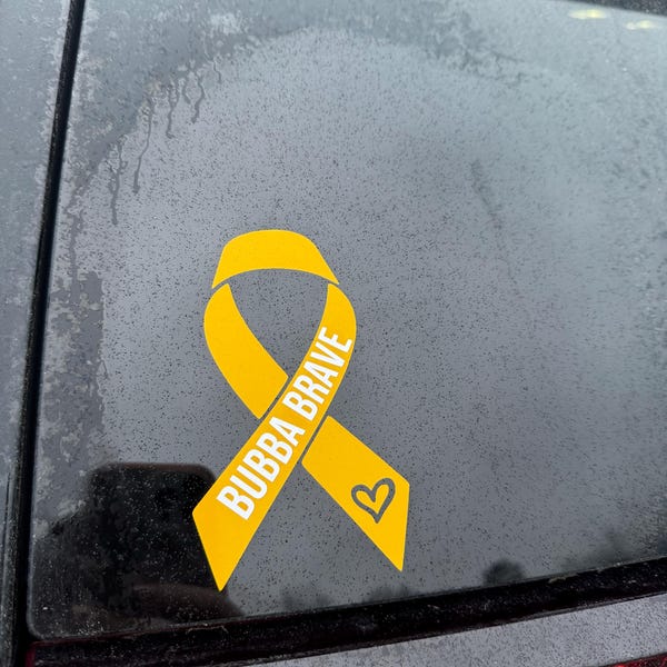 Custom Childhood Cancer Awareness Sticker | Personalized Vinyl Decal ...