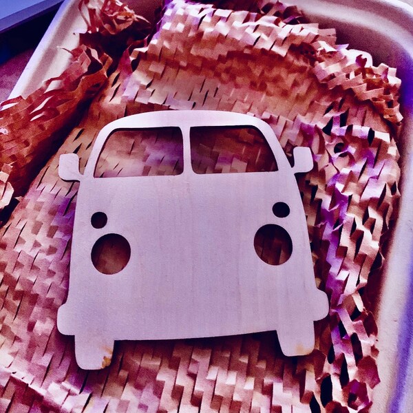 Van - Multiple Sizes - Laser Cut Unfinished Wood Cutout Shapes - Etsy