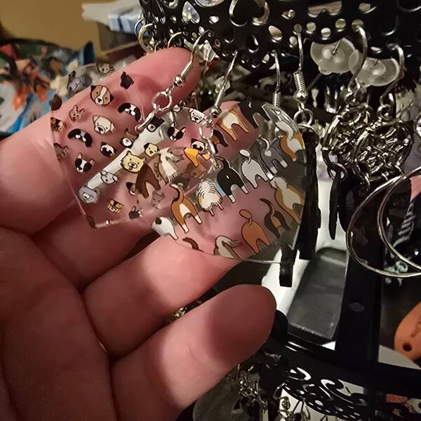 Goat Earrings: Laser Cut Acrylic Goats, Baby Goats, Kids, Farm, Animals ...