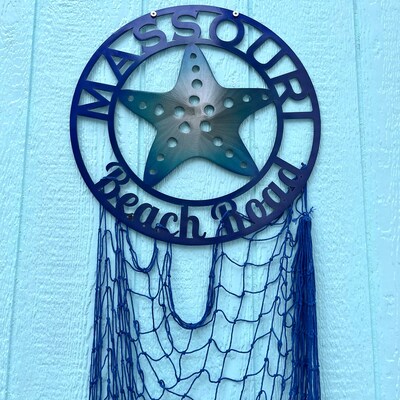 Personalized Starfish Sign Customizable Weatherproof Door Hanger or ...