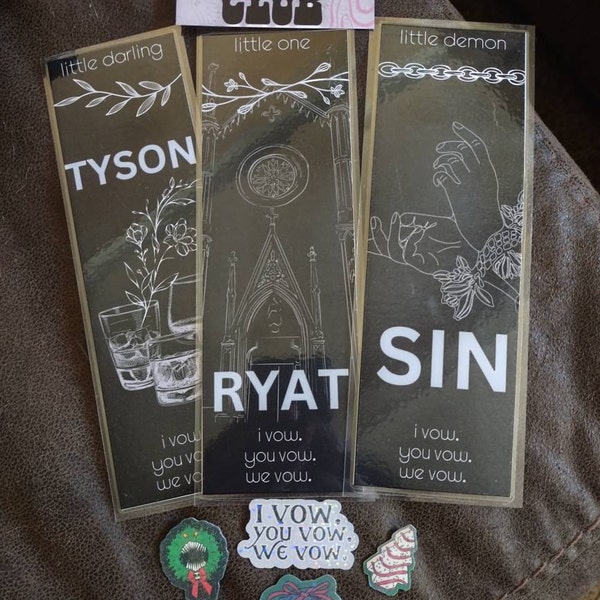 The Ritual, the Sinner, and the Sacrifice Bookmarks- Ryan, Sin, and ...