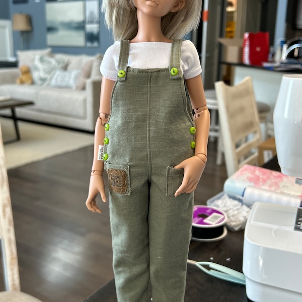 BJD Minifee Clothes PDF Pattern, Slim MSD Jumpsuit Sewing Project. Fits ...