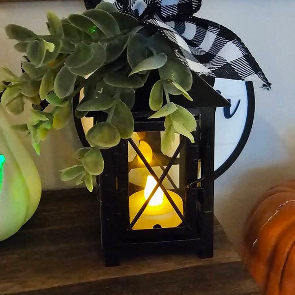 Mini Tea Light Lantern Tiered Tray Decor Mini Lantern for Tiered Tray ...