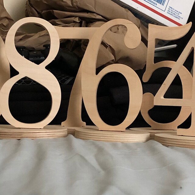 Wedding Gifts Cutting Boards Table Numbers by WeddingCraftShop