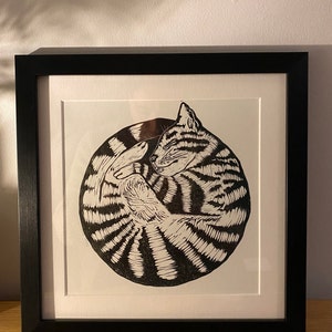 Nautilus Sea Shell Lino Print - Etsy UK