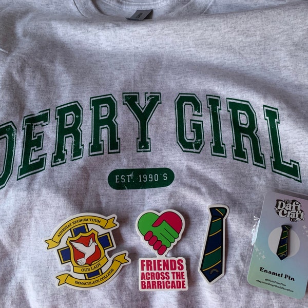 Derry Girls Friends Across the Barricades Sticker - Etsy