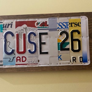 Custom License Plate Sign Last Name Custom Sign - Etsy