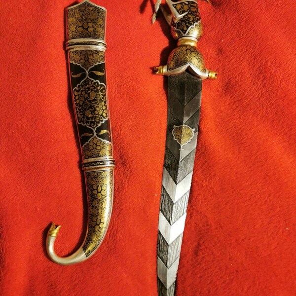 Ceremonial Sikh Rajput Maratha Indian Royal Sword Talwar With Gold ...