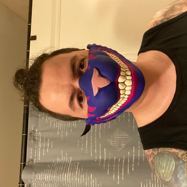 Grey Goblin Oni Mask / Wearable Oni Mask / Japanese Yokai Style Mask - Etsy