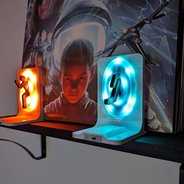 LED Art Deco Bookends - Style 1 - Wooden Contemporary, Aesthetic and ...