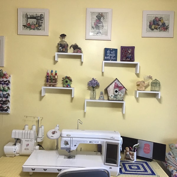 Sewing Print Set of 5 Sewing Poster Vintage Sewing Machine Poster Craft ...