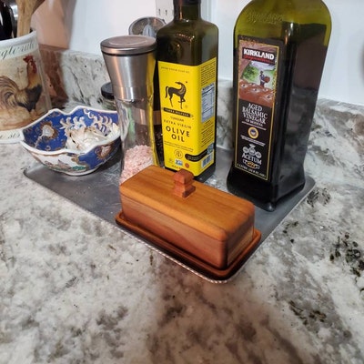 Walnut Butter Dish, Wooden Butter Dish, Handmade Butter Dish, Butter ...