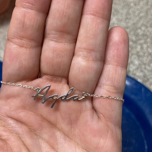 Personalized Name Necklace Minimalist Name Necklace by | Etsy