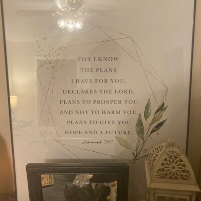 Scripture Printable Jeremiah 29 11 NIV Popular Bible Verse Wall Art ...