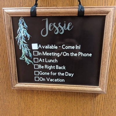 On Vacation Sign,on the Phone Sign,name Door Sign,name Plaque Sign ...
