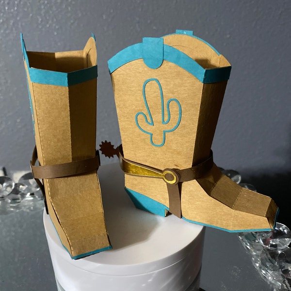 Cowboy Boot - 3D Project for Manual Cut or Machine Cutting File Country ...