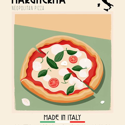 Croissant Poster French Food Poster Cafe Print Retro - Etsy