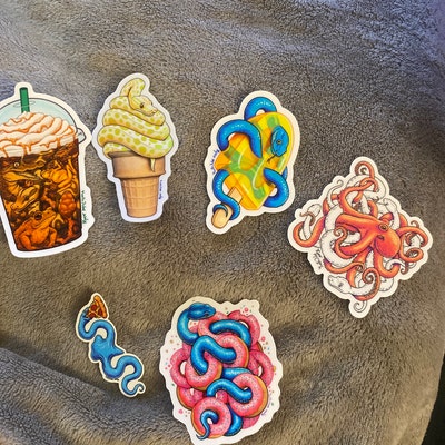 GREEN TREE PYTHON Sticker Pack Cute Snake Stickers: Clear, Holo, Vinyl ...