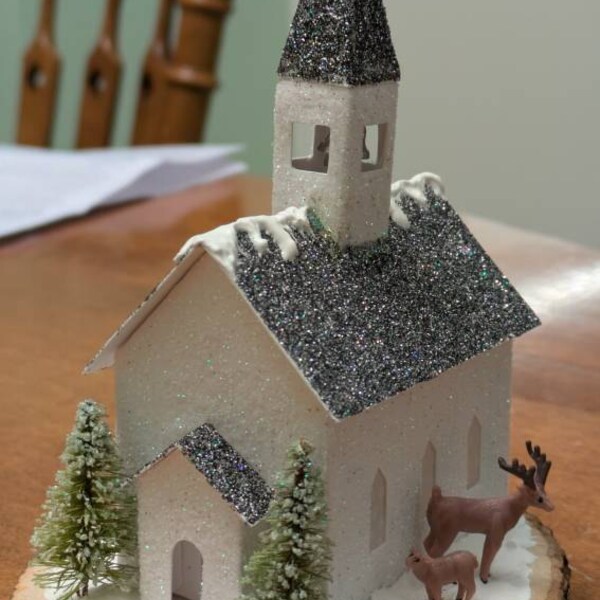 Rose Window Putz Church Christmas Craft Kit - Build + Decorate a Full ...