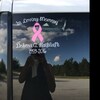 Breast Cancer in Loving Memory Car Window Decal | Car Decals | Breast ...