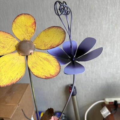 Hog Garden Stake Metal Hog Stake Boar Flowerbed Art Pig Home Decor Pig ...