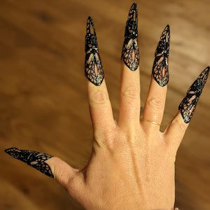 Nail Claws Goth Claw Rings lilly Gift Ideas Gothic Witch Jewelry Gift ...