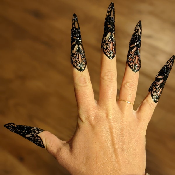 Nail Claws Goth Claw Rings "lilly" Gift Ideas Gothic Witch Jewelry Gift ...