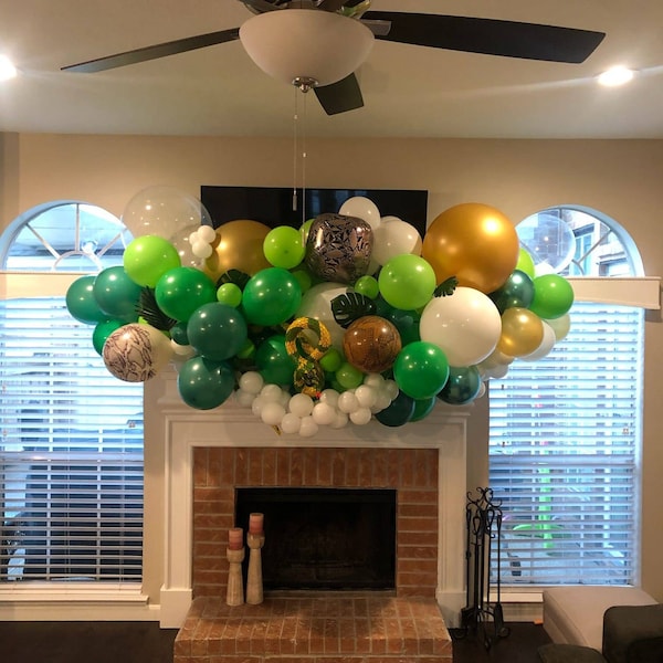 Reptile Party Balloon Arch, Snake Birthday Banner, Snake Decor, Reptile ...