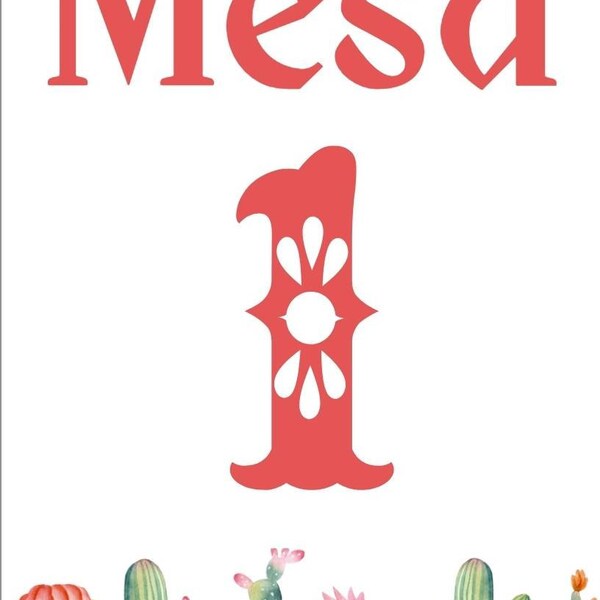 Fiesta Numbers SVG Fiesta Font Cinco De Mayo Numbers Font Fiesta SVG ...