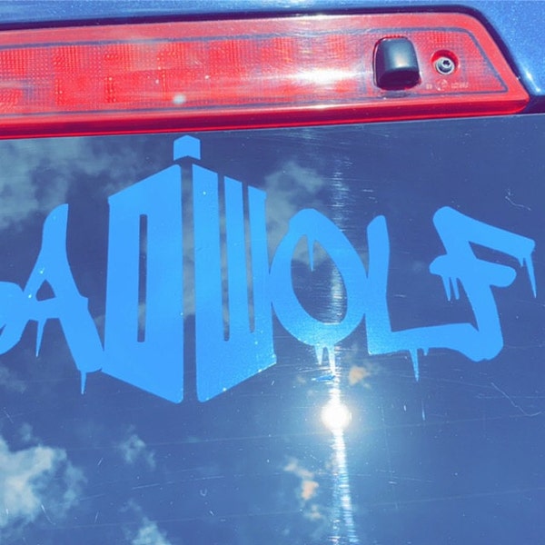 Bad Wolf Doctor Who Vinyl Sticker Car Window Door Bumper Decal DR ...