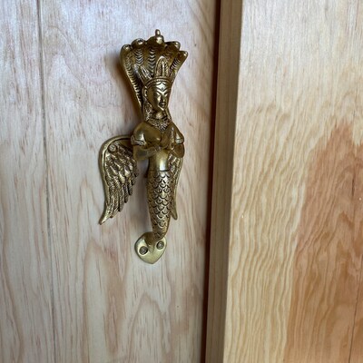 Lion Face Door Knocker Rustic Orange - Etsy