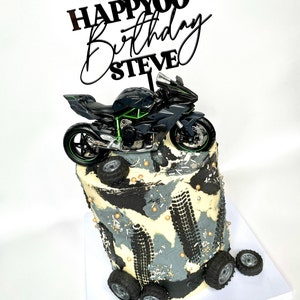 Personalised Happy Birthday Cake Topper Name and Age 21 30 40 - Etsy