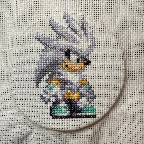 Sonic the Hedgehog Var. A | Sonic the Hedgehog Cross Stitch Pattern | Cute | Small | 4 Inch Hoop ...