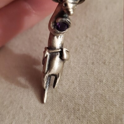 Wizard Weasel Necklace Adopt a Ferret Pendant in Sterling Silver ...